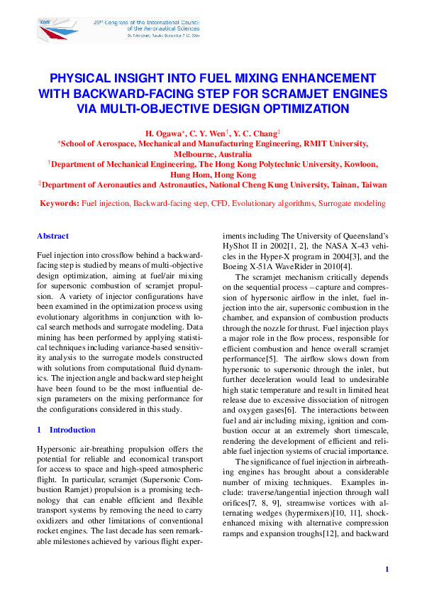 (PDF) Optimizing Fuel Mixing in Scramjets