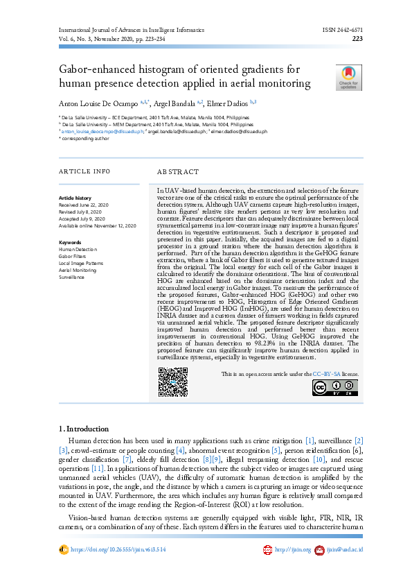 (PDF) Gabor-enhanced histogram of oriented gradients for human presence detection applied in ...