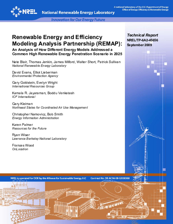 (PDF) Renewable Energy and Efficiency Modeling Analysis Partnership: An ...