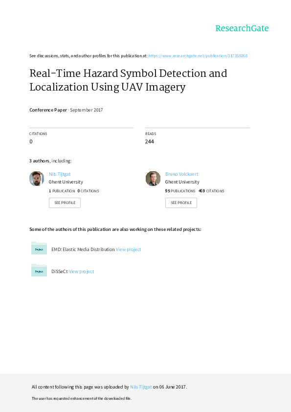 (PDF) Real-Time Hazard Symbol Detection and Localization Using UAV Imagery