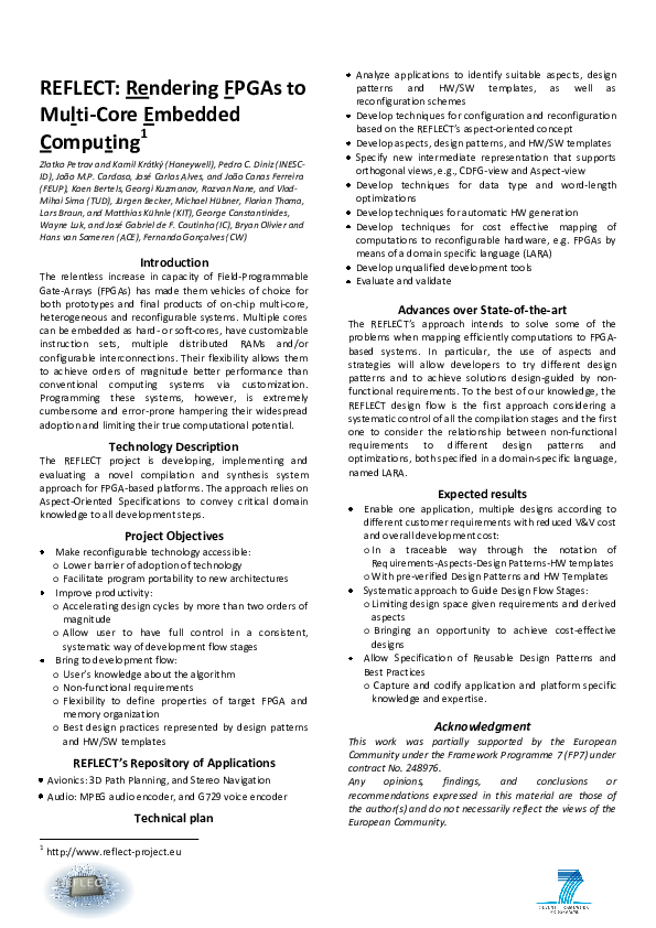 (PDF) REFLECT: Rendering FPGAs to Multi-core Embedded Computing