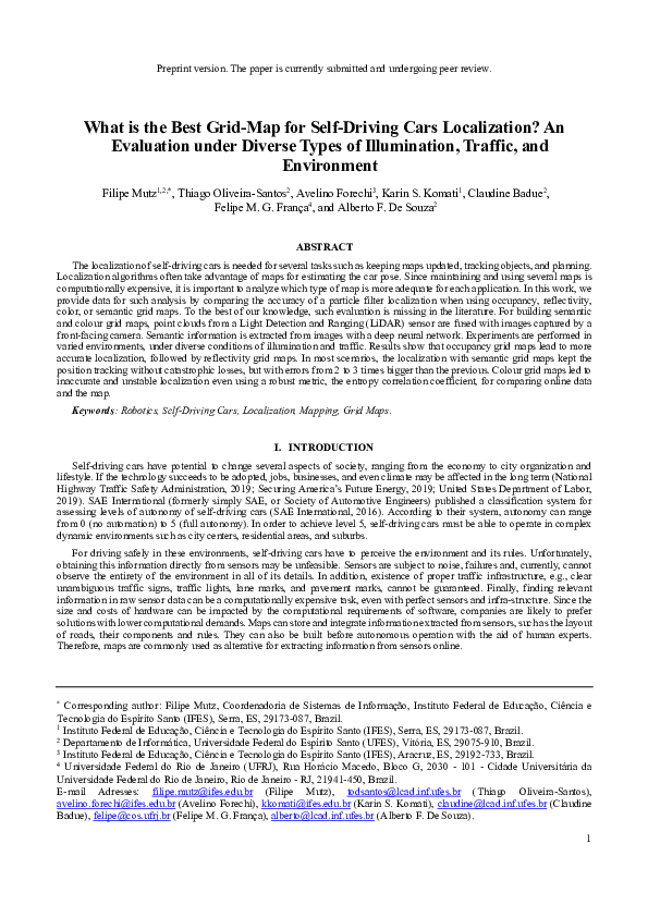 (PDF) What is the Best Grid-Map for Self-Driving Cars Localization? An ...