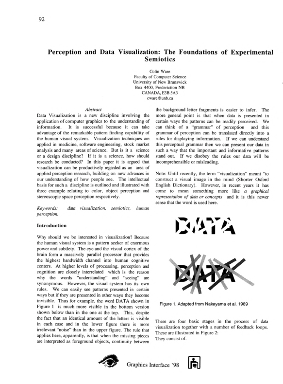 (PDF) Perception and data visualization: The foundations of ...