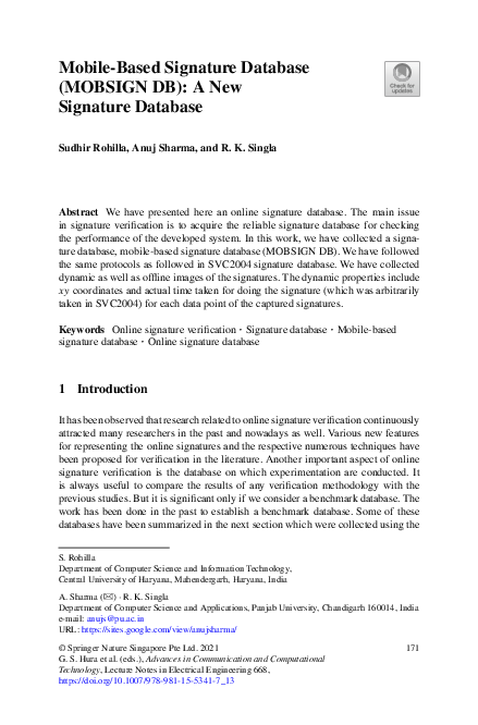 (PDF) Mobile-Based Signature Database (MOBSIGN DB): A New Signature ...