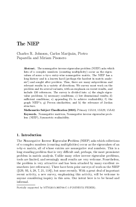 (PDF) The NIEP