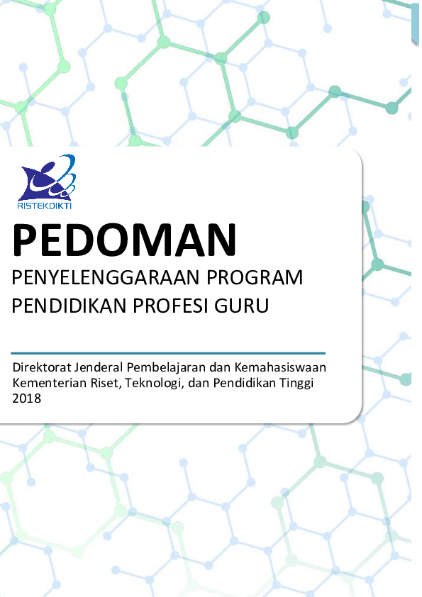 (PDF) Pedoman Penyelenggaraan Program PPG Tahun 2018 PEDOMAN ...