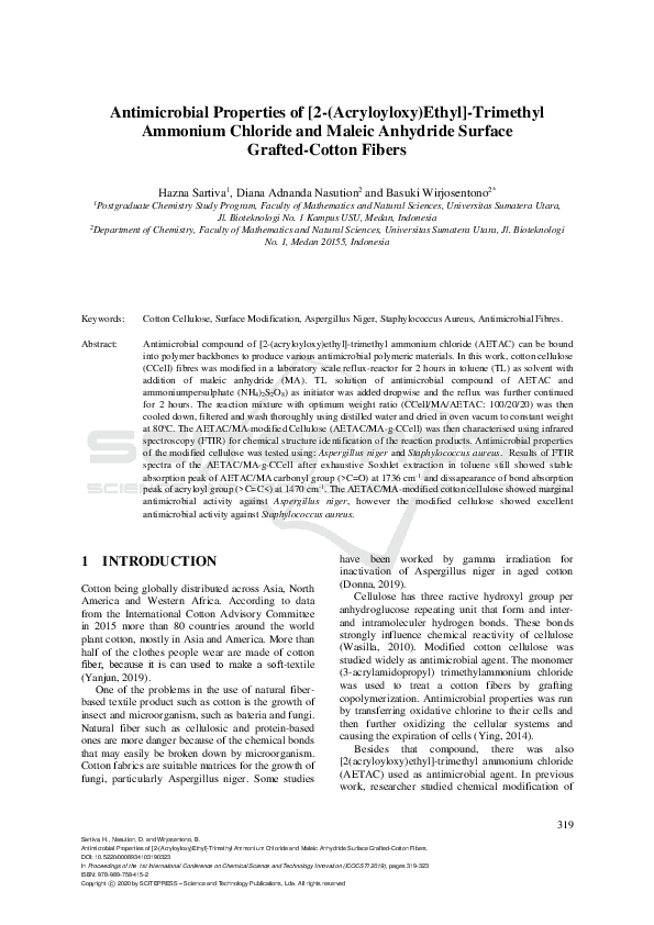 (PDF) Antimicrobial Properties of [2-(Acryloyloxy)Ethyl]-Trimethyl ...