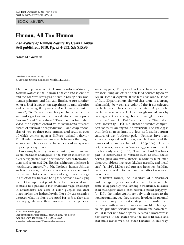 (PDF) Human, All Too Human