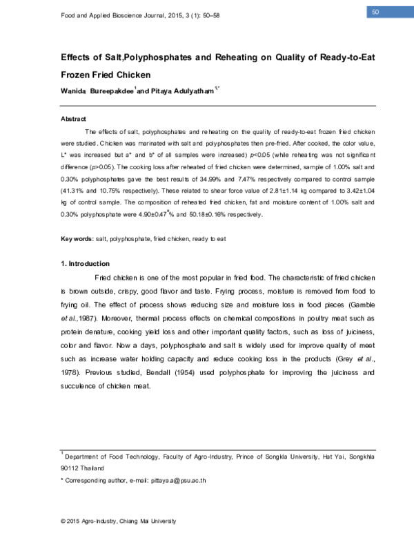 (PDF) Food and Applied Bioscience Journal