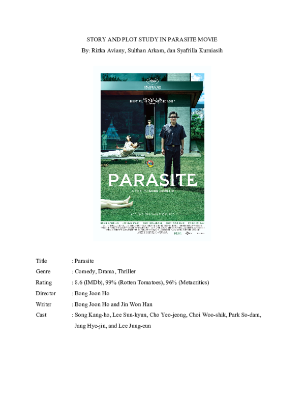 (PDF) Story and Plot Study of Parasite Film