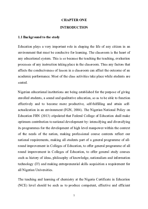 (DOC) ENROLMENT INTO NCE PROGRAM AND ITS IMPACT ON PERFORMANCE IN ...