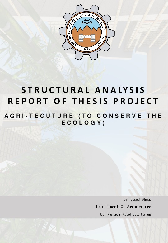 (PDF) STRUCTURAL REPORT for Thesis Project by Ar Touseef Ahmad