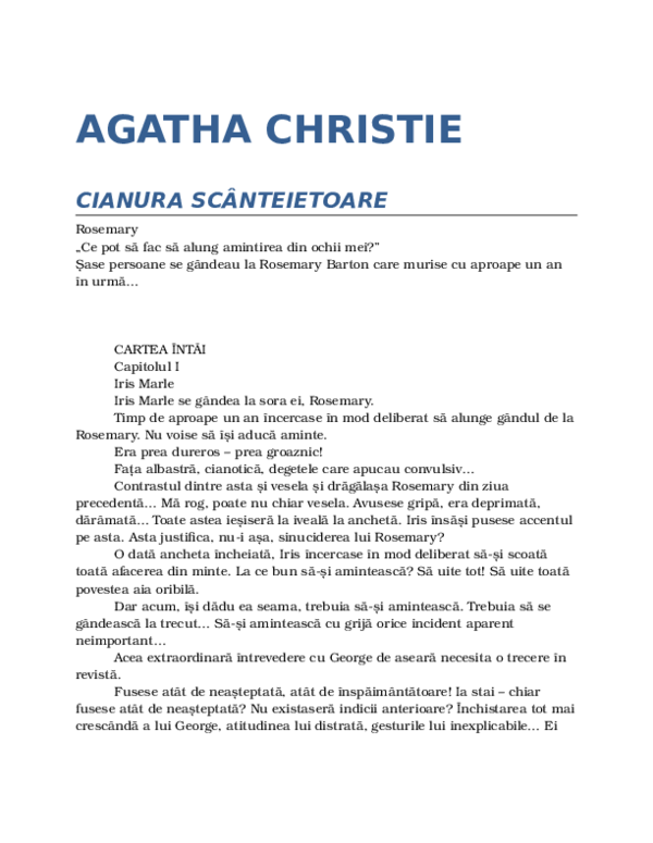 (PDF) Agatha Christie Cianura scanteiatoare
