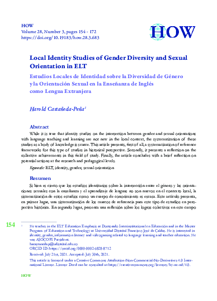 (PDF) Local Identity Studies of Gender Diversity and Sexual Orientation ...