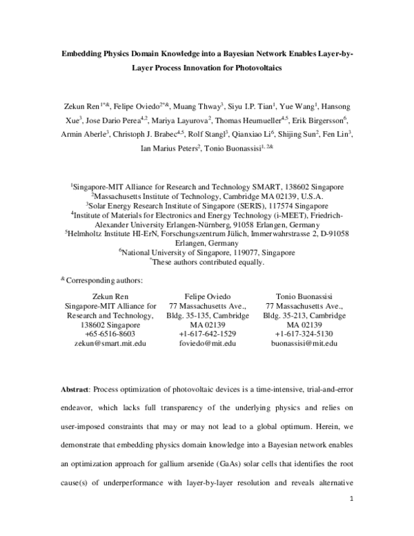 (PDF) Embedding physics domain knowledge into a Bayesian network enables layer-by-layer process ...