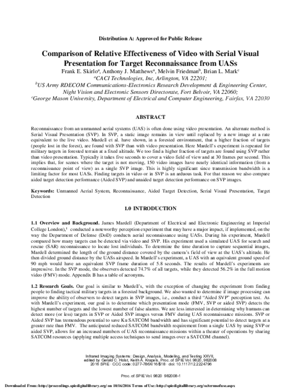 (PDF) Comparison of relative effectiveness of video with serial visual ...