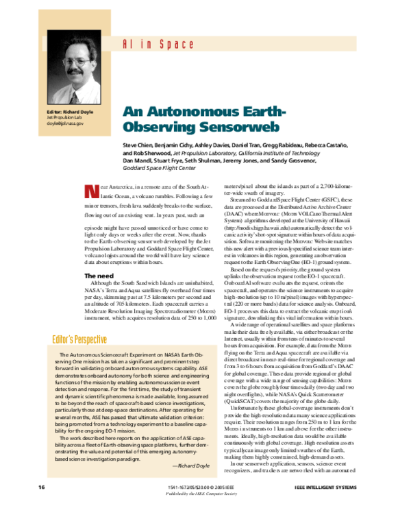 (PDF) An autonomous earth-observing sensorweb
