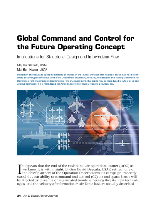 (PDF) Global Command and Control for the Future Operating Concept ...