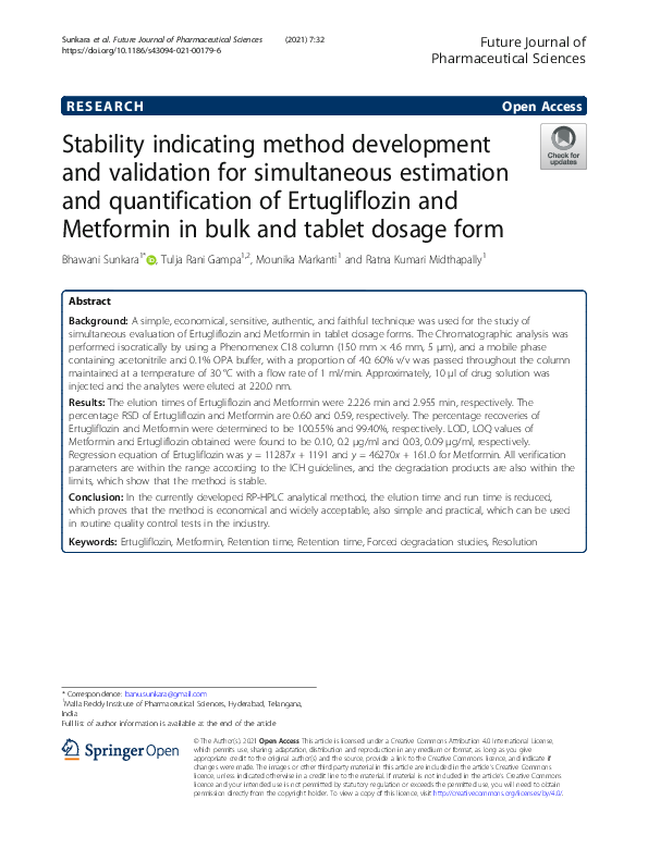 (PDF) Stability indicating method development and validation for simultaneous estimation and ...