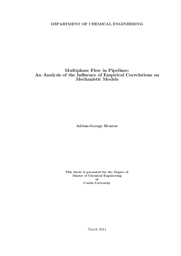 (PDF) Multiphase flow in pipelines: An analysis of the influence of empirical correlations on ...