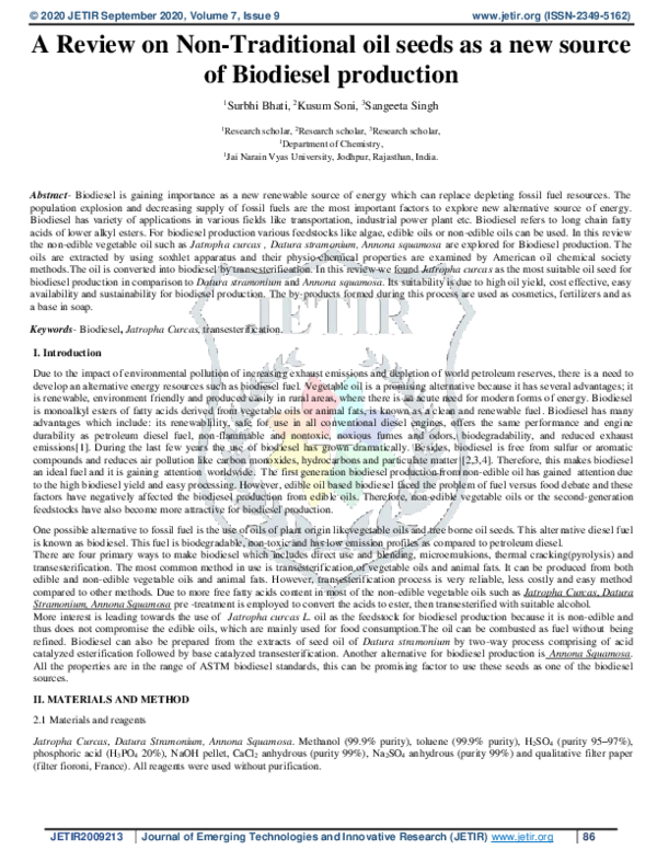 (PDF) A Review on Non-Traditional oil seeds as a new source of ...