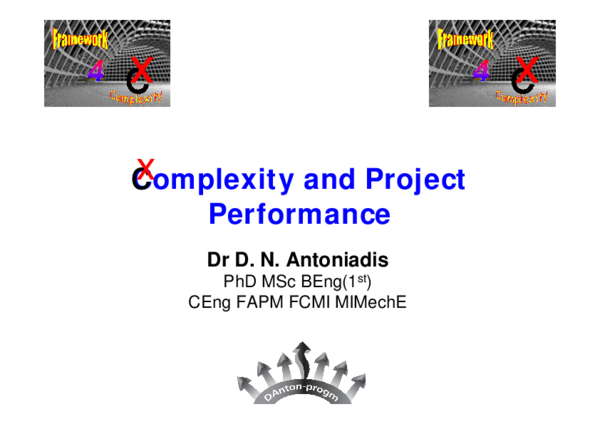 (PDF) Complexity and Project Performance