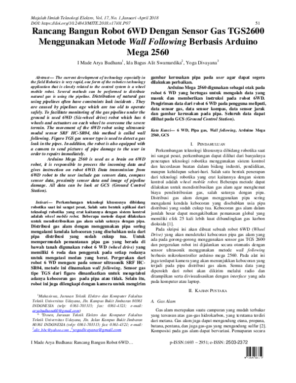 (PDF) Rancang Bangun Robot 6WD Dengan Sensor Gas TGS2600 Menggunakan Metode Wall Following ...
