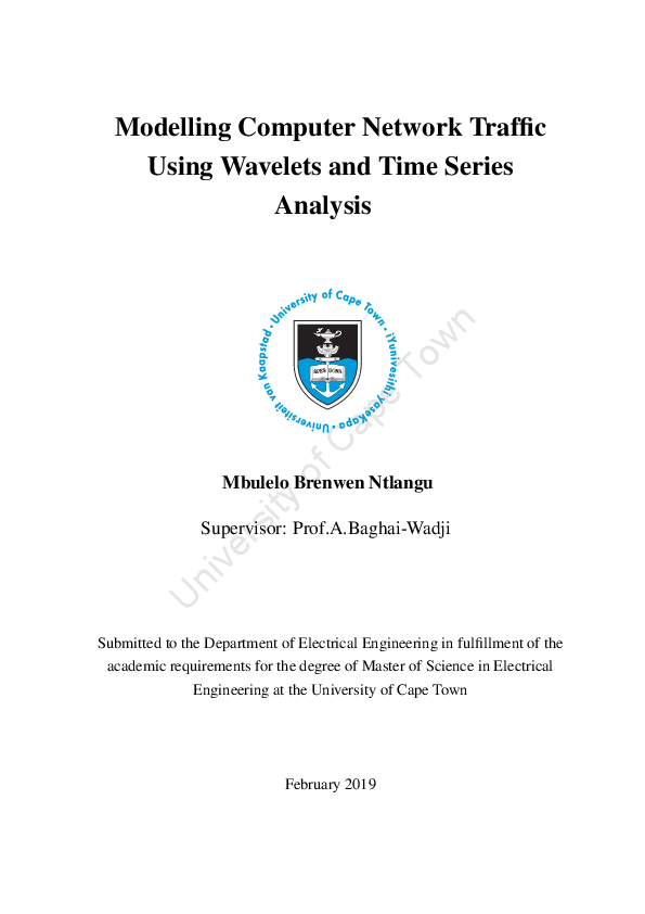 Pdf Modelling Computer Network Traffic Using Wavelets And Time Series Analysis