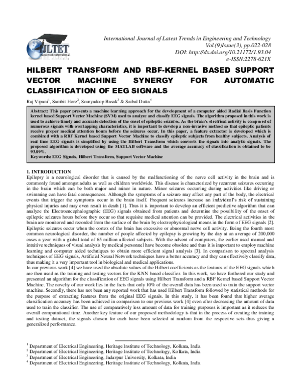 (PDF) Hilbert Transform and RBF-Kernel Based Support Vector Machine ...