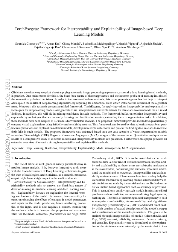 (PDF) TorchEsegeta: Framework for Interpretability and Explainability ...
