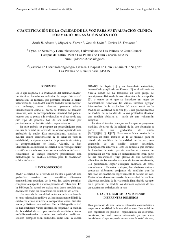 (PDF) Cuantificaci n De La Calidad De La Voz Para Su Evaluaci n Cl nica Por Medio Del An lisis ...