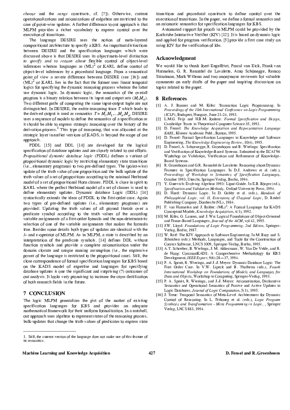 (PDF) Machine Learning and Knowledge Acquisition Acknowledgment Machine ...