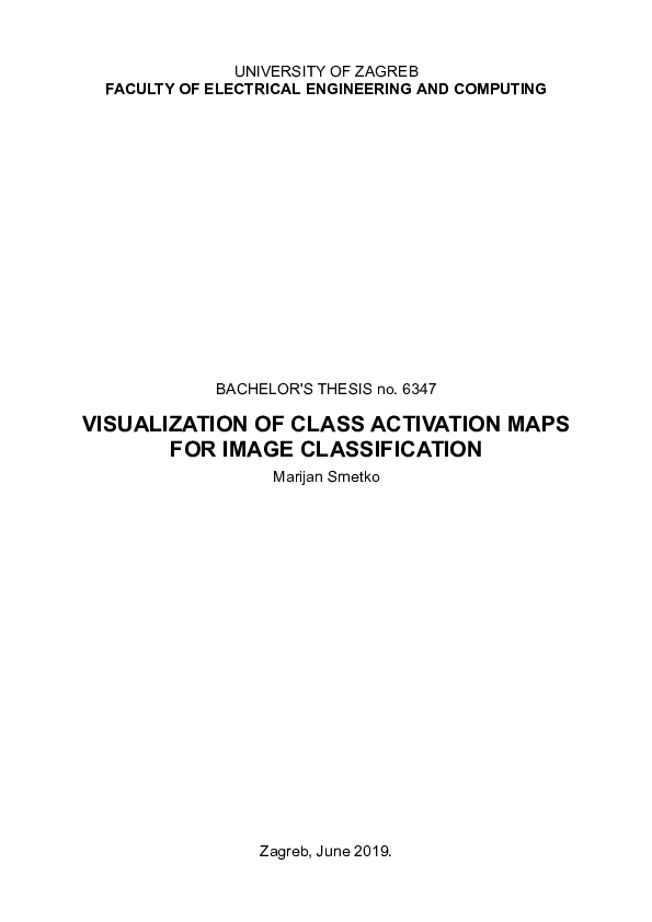 Pdf Visualization Of Class Activation Maps For Image Classification
