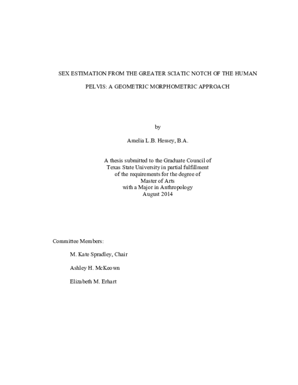 (PDF) Sex Estimation from the Greater Sciatic Notch of the Human Pelvis ...