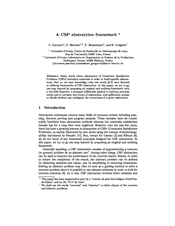 (PDF) A CSP abstraction framework