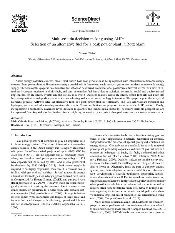 (PDF) Multi-criteria decision making using AHP: Selection of an ...