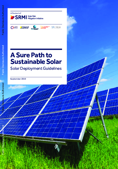 (PDF) A Sure Path to Sustainable Solar : Solar Deployment Guidelines