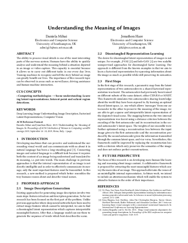 (PDF) Understanding the Meaning of Images