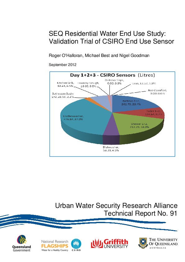 (PDF) SEQ residential water end use study: validation trial of CSIRO ...