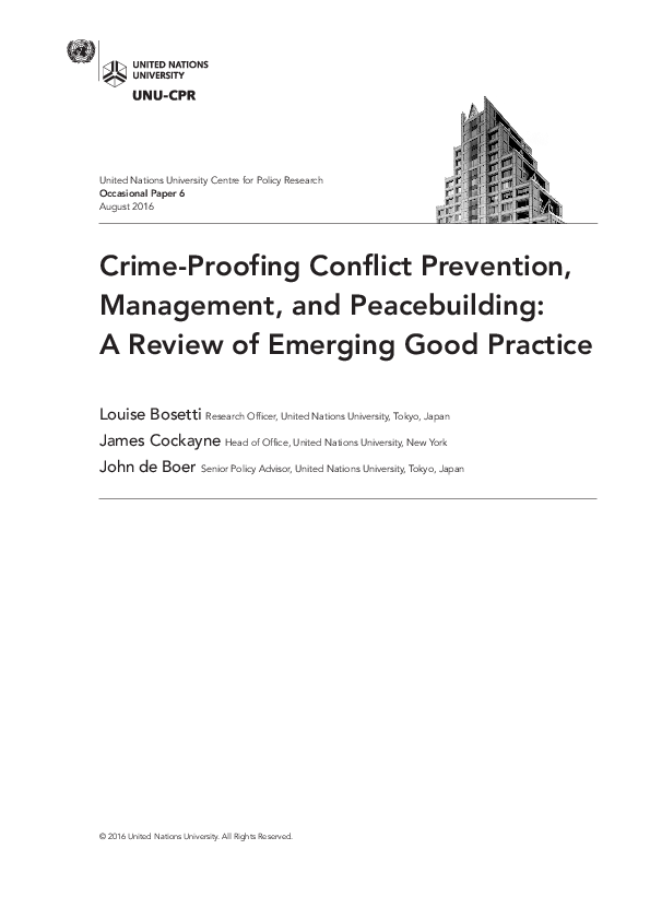 (PDF) Crime-Proofing Conflict Prevention, Management, and Peacebuilding ...