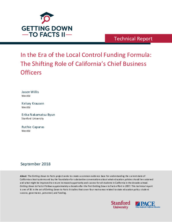(PDF) In the Era of the Local Control Funding Formula: The Shifting ...