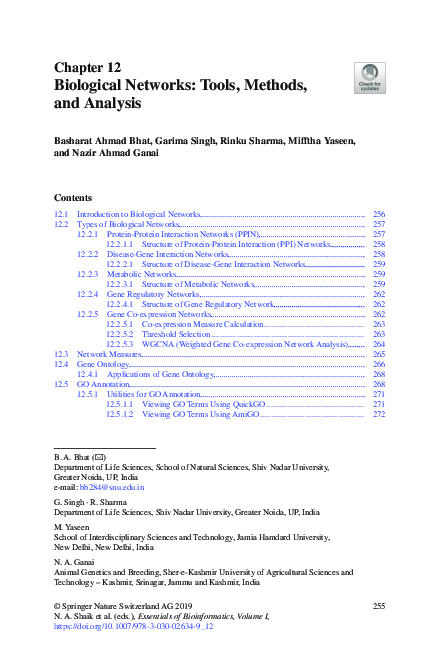 (PDF) Biological Networks: Tools, Methods, and Analysis