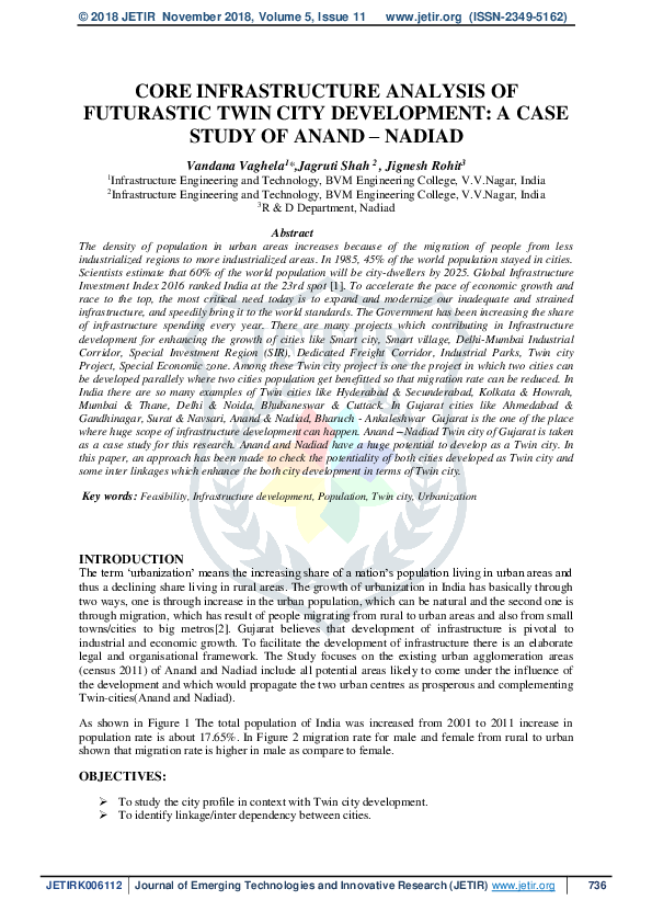 (PDF) Core Infrastructure Analysis of Futurastic Twin City Development ...