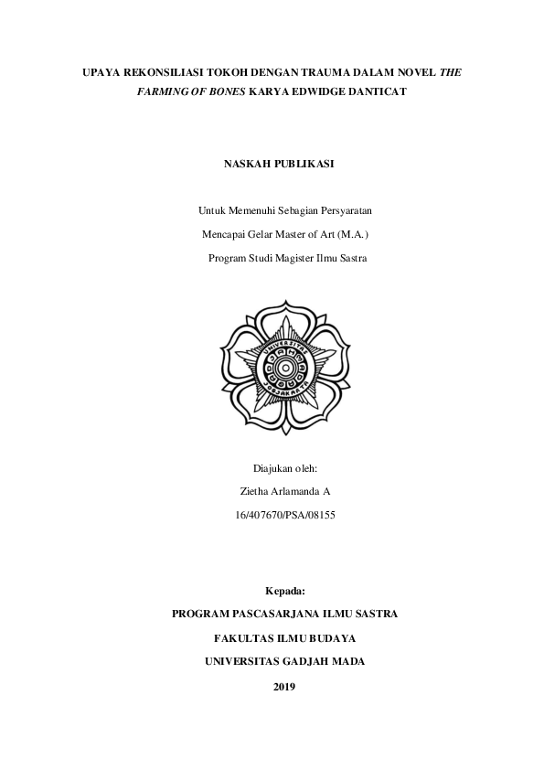(PDF) UPAYA REKONSILIASI TOKOH DENGAN TRAUMA DALAM NOVEL THE FARMING OF ...