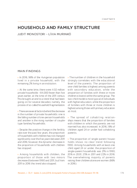 (PDF) Household and Family Structure