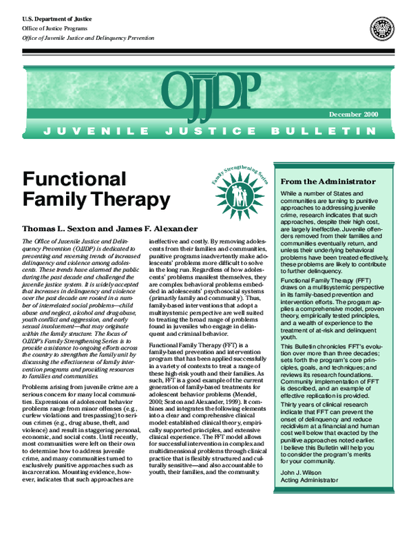 (PDF) Functional Family Therapy