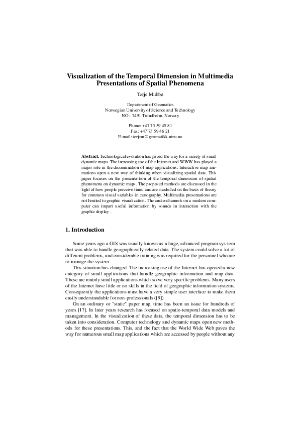 (PDF) Visualization of the temporal dimension in multimedia ...