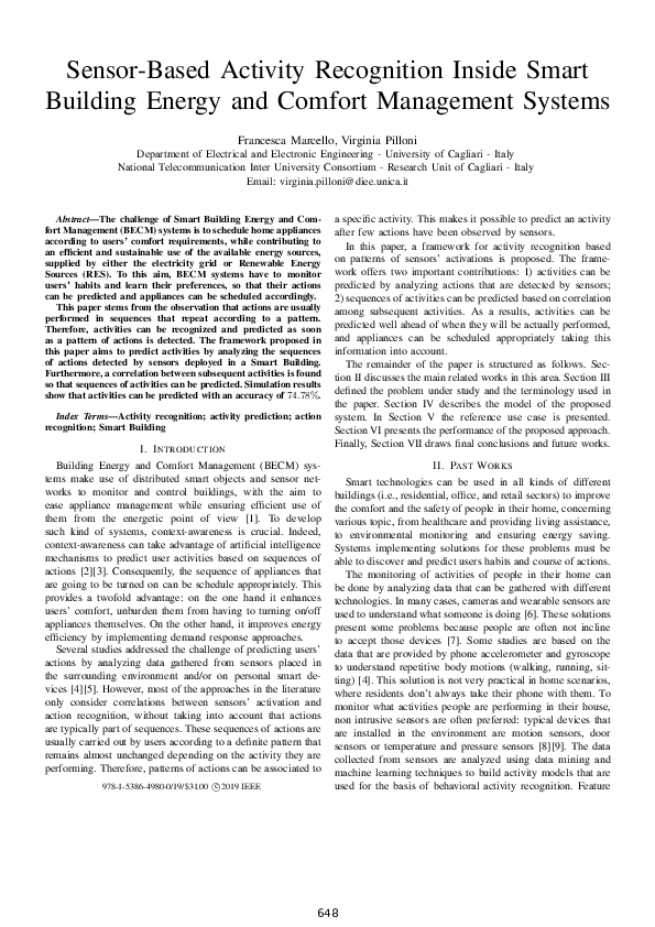 (PDF) Sensor-Based Activity Recognition Inside Smart Building Energy and Comfort Management Systems