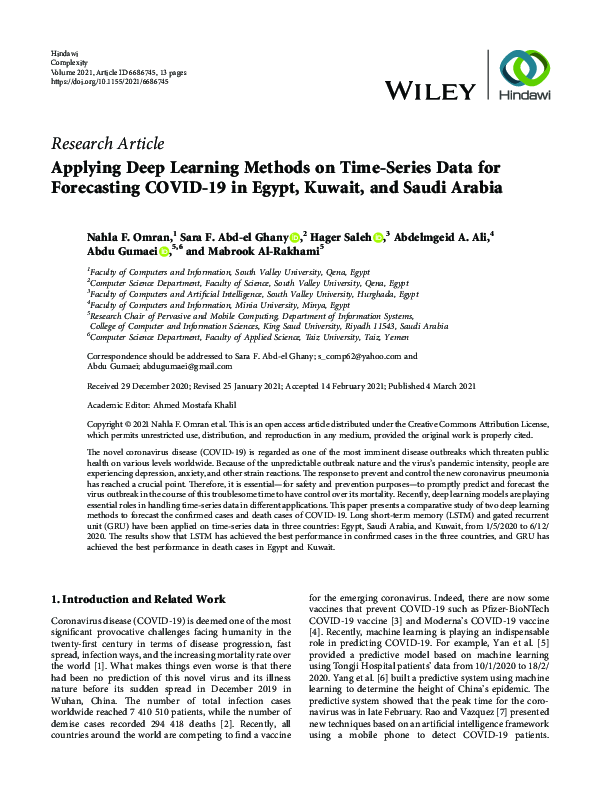 (PDF) Applying Deep Learning Methods on Time-Series Data for ... (PDF) Applying Deep Learning Methods on Time-Series Data for ...
