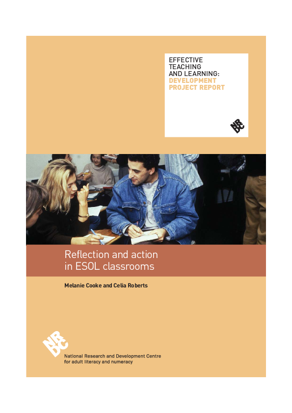 (PDF) Reflection and action in ESOL classrooms